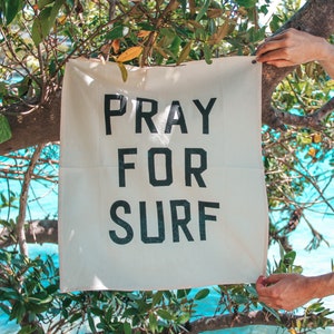 Pray for Surf Canvas Wall Art - Etsy