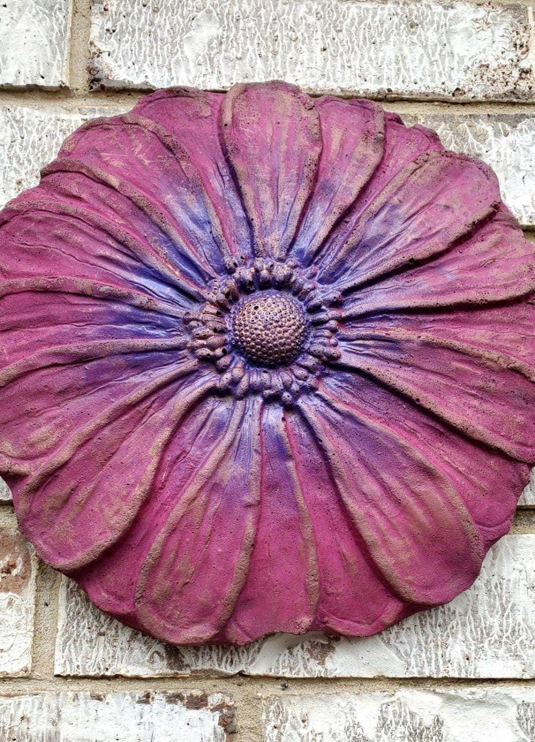 Flower Bas-relief Hanging, for Tree, Wall, Gate or Fence Indoors or in ...