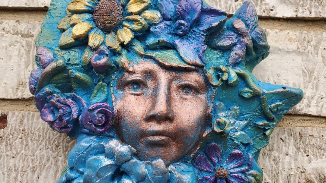 Art for Your Garden Wall, Fence and Gate, Handcrafted Sculpture of a ...