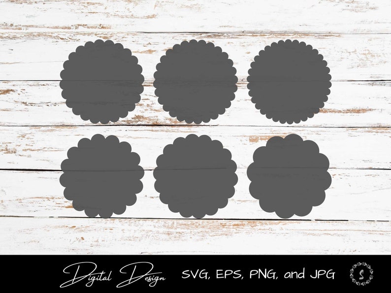Scalloped Circles SVG for Crafting - Etsy