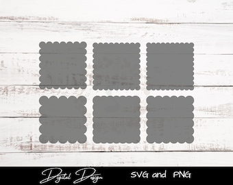 Scalloped Circles SVG for Crafting - Etsy