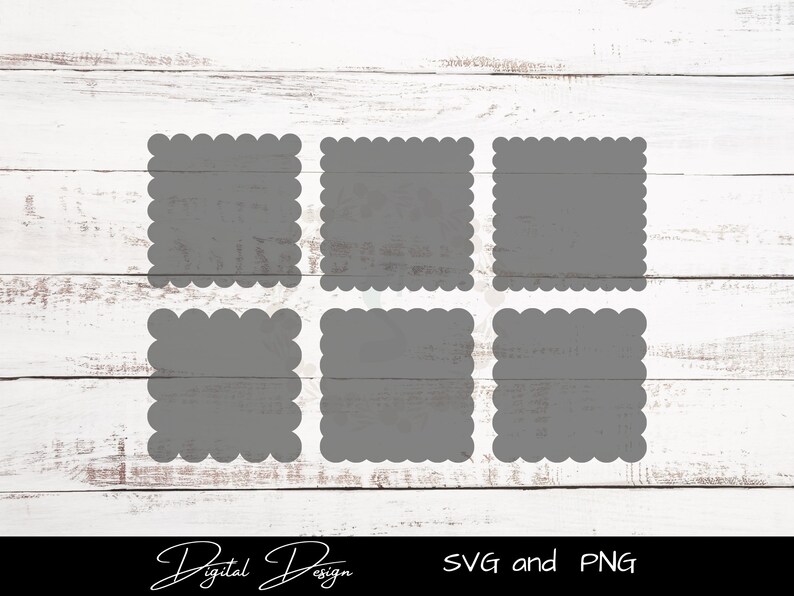 Scalloped Squares SVG for Crafting - Etsy