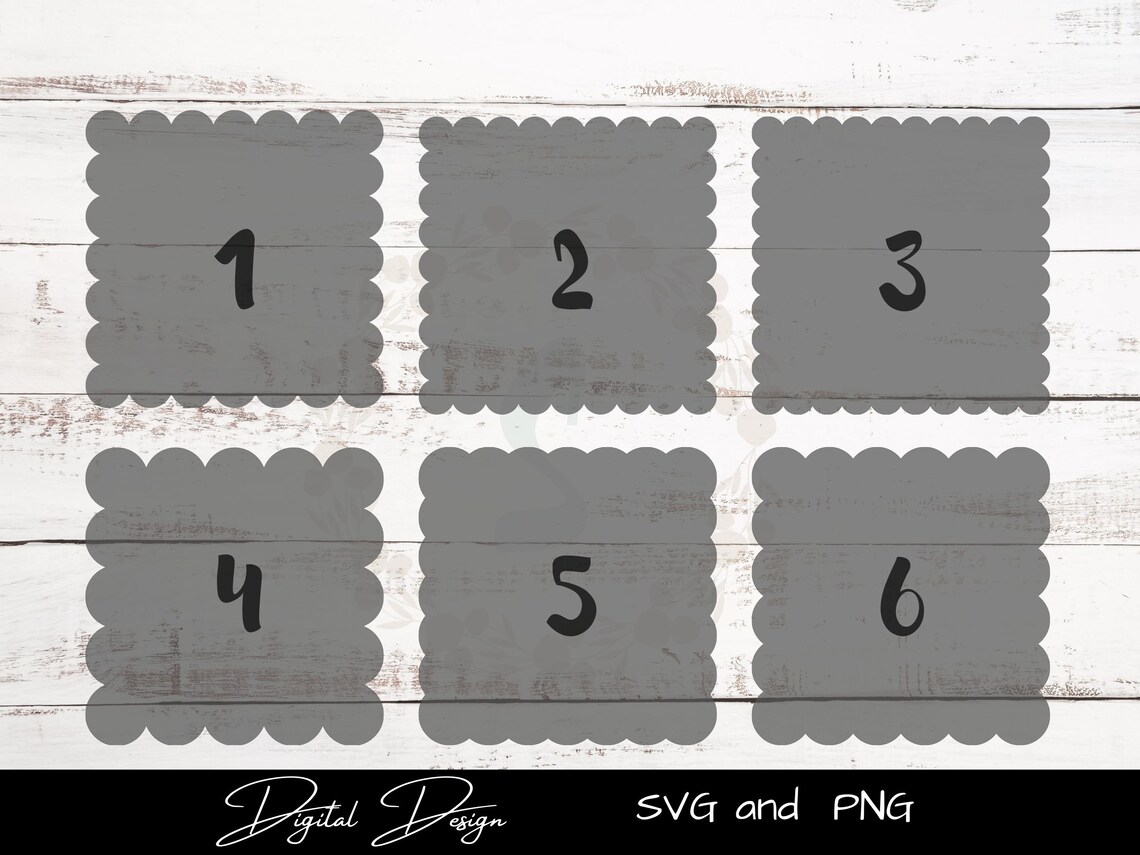 Scalloped Squares SVG for Crafting - Etsy