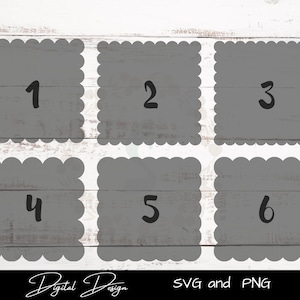 Scalloped Squares SVG for Crafting - Etsy