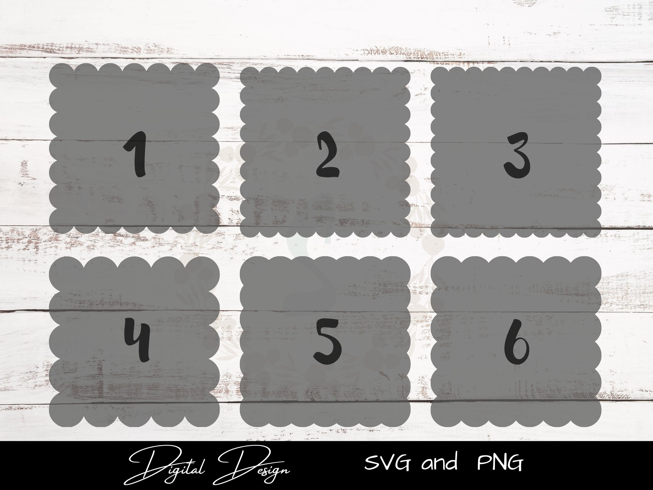 Scalloped Squares SVG for Crafting - Etsy