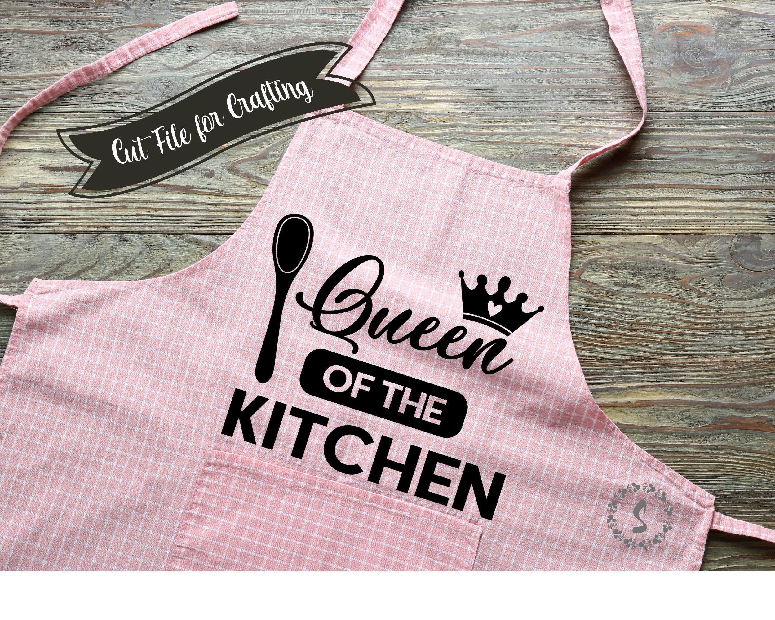 Queen of the Kitchen SVG | Kitchen Apron Cut File - Etsy