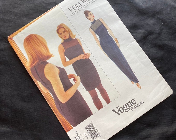 Vogue Attitudes Lauren Sara Floor Length Dress W 2 Neckline Options ...
