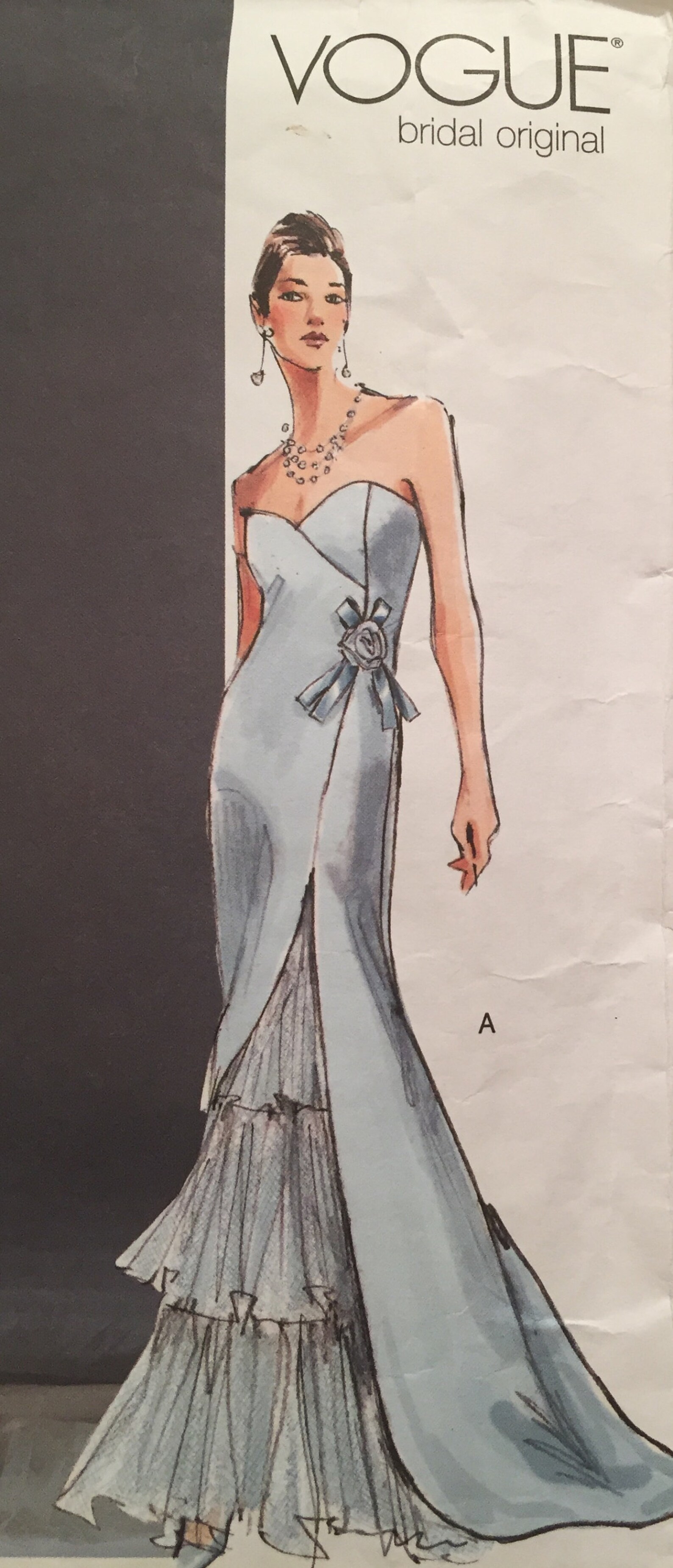 Vogue Original Strapless Sweetheart Neckline Wedding Gown W Surplice ...