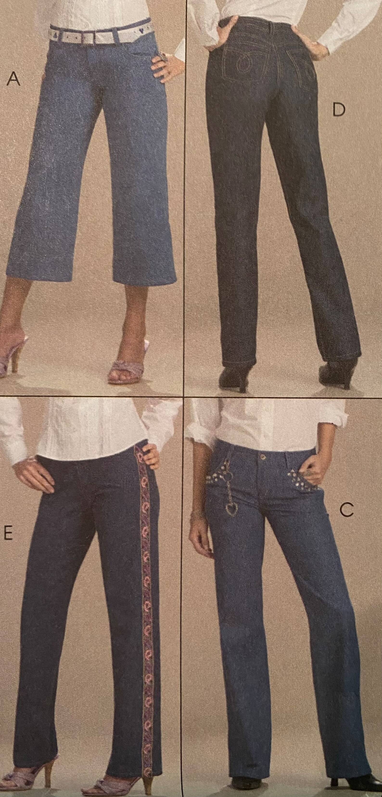 Mccall’s Misses’ "the Perfect Jean" Fly Front, Back Yoke, 5pocket ...