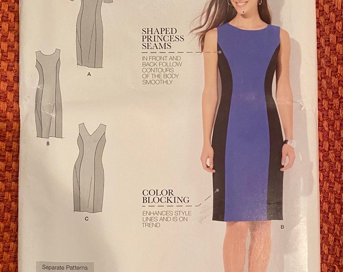 Simplicity “amazing Fit” Dress Princess Seams, Sleeve Optional ...