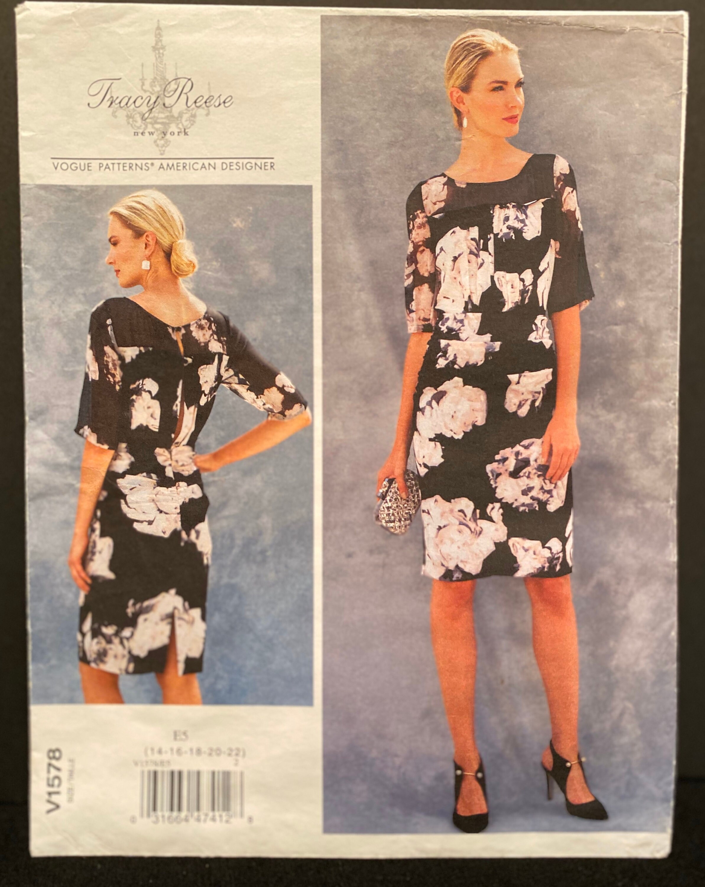 Vogue American Designer Tracey Reese Partially Lined Special - Etsy