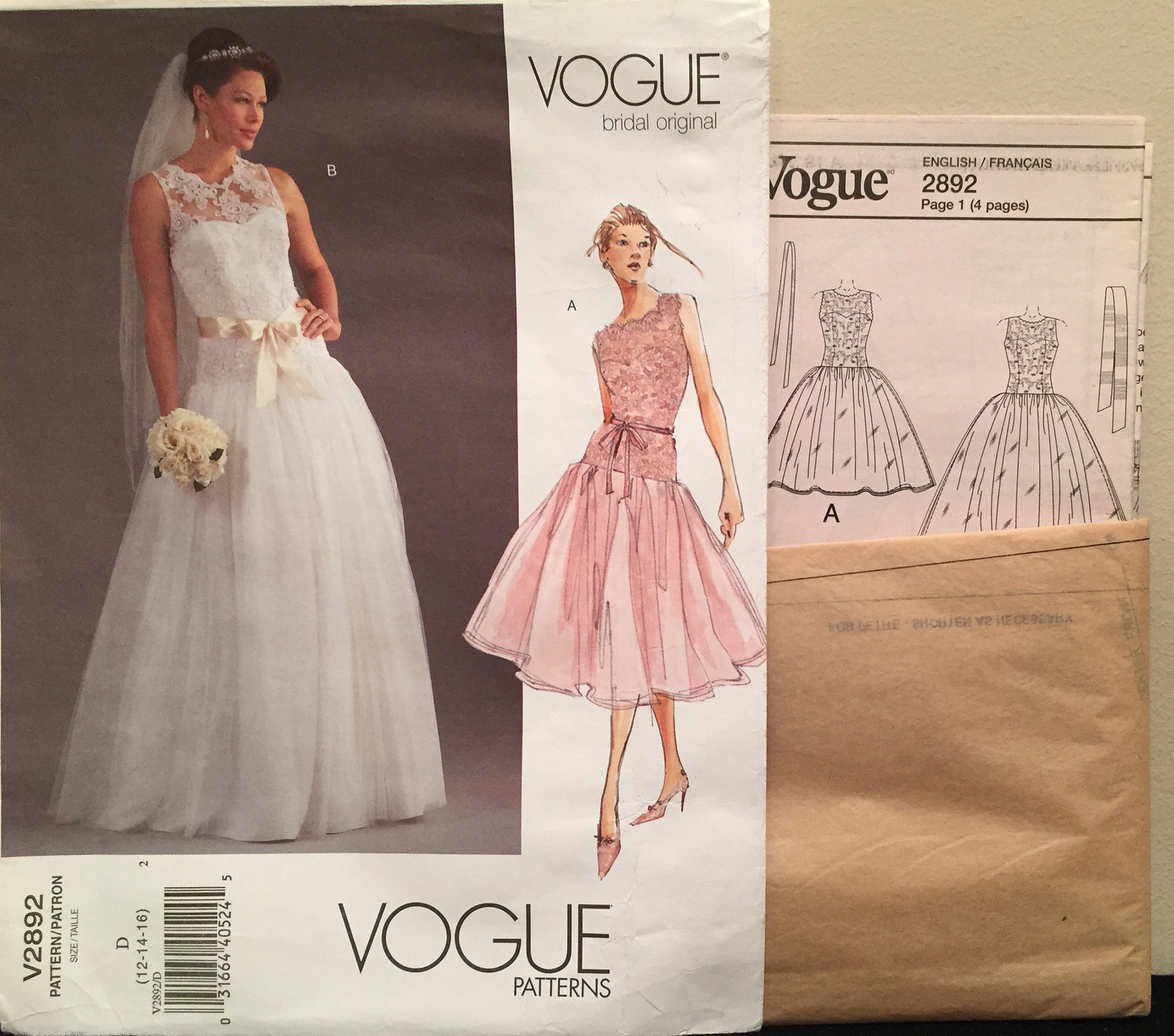 Vogue Bridal Original Wedding Gown/dress, Evening, Cocktail or ...