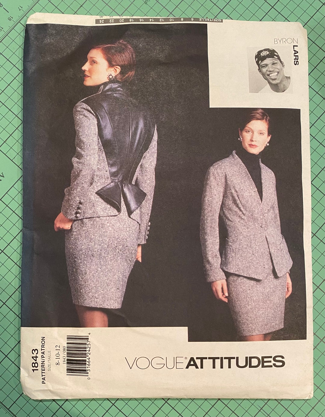 Vogue Attitudes Byron Lars Misses’ Semi-fitted Jacket and Skirt Size 8 ...