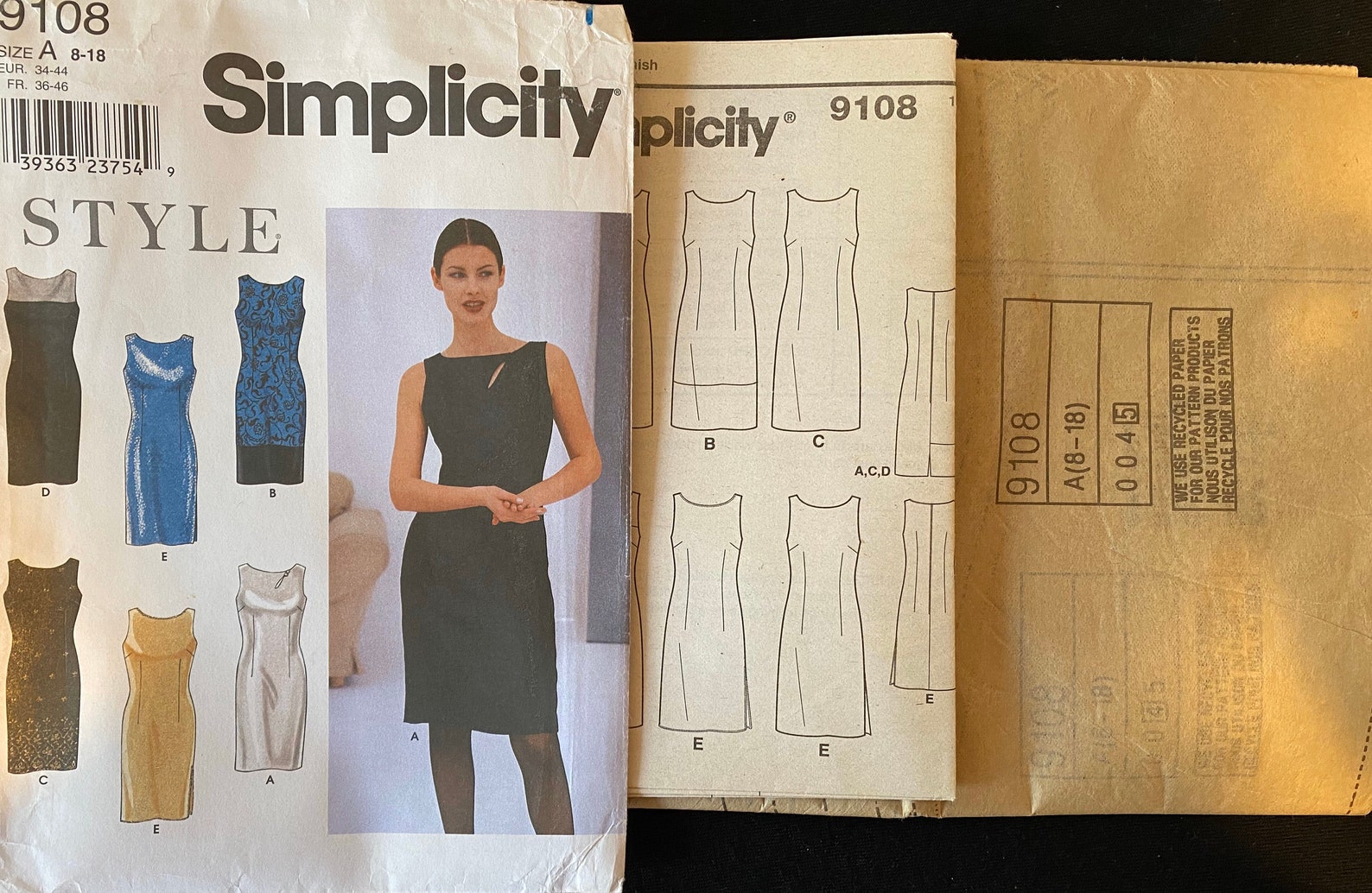 Simplicity/style Assorted Sheath Dresses, Day to Evening Dress, Side ...