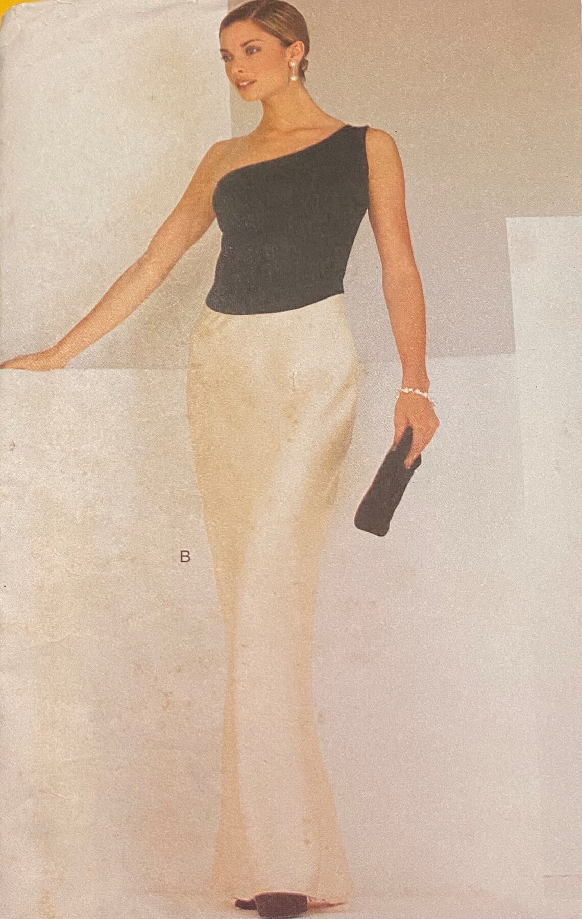 Vogue Attitudes Lauren Sara Floor Length Dress W 2 Neckline Options ...