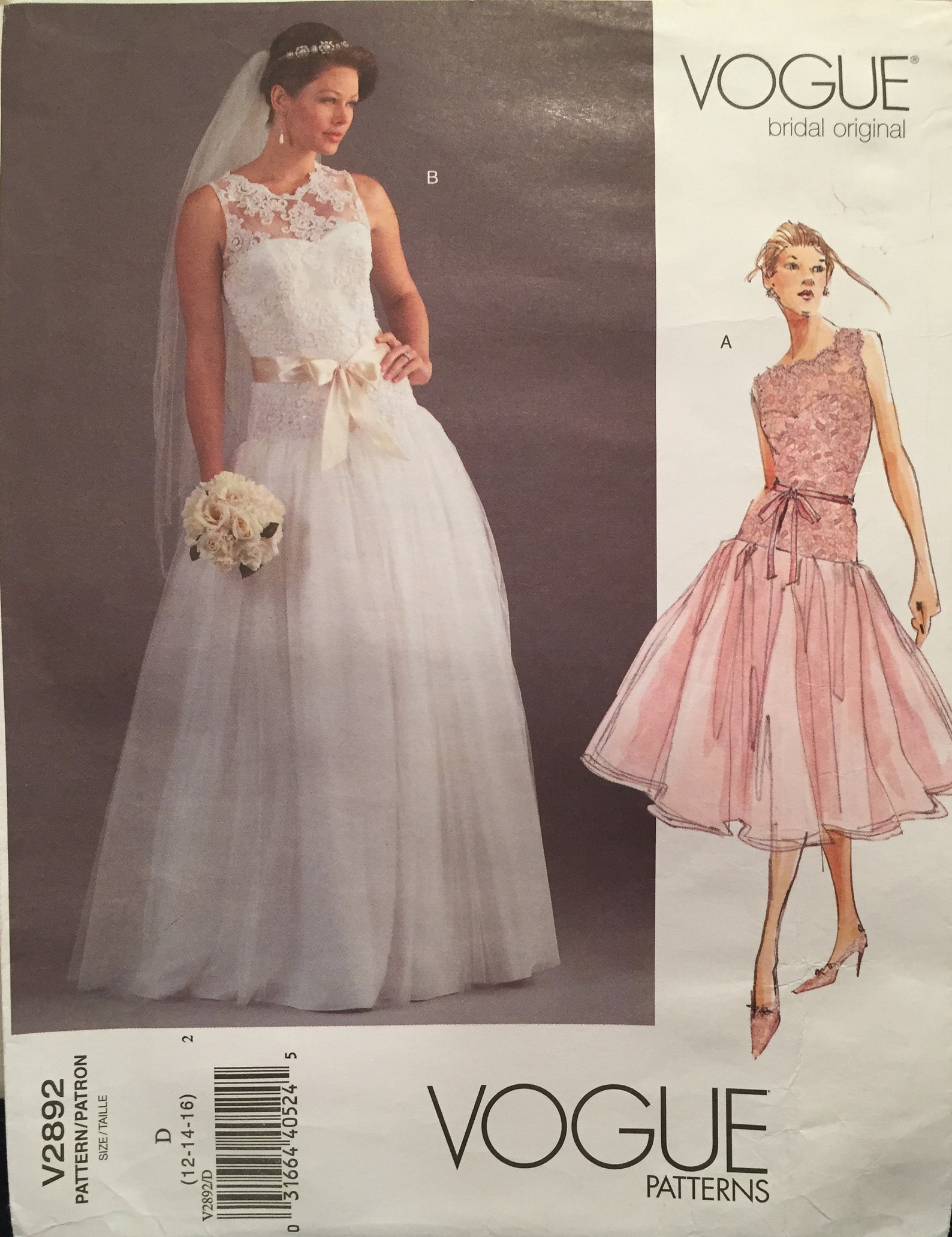 Vogue Bridal Original Wedding Gown/dress, Evening, Cocktail or ...