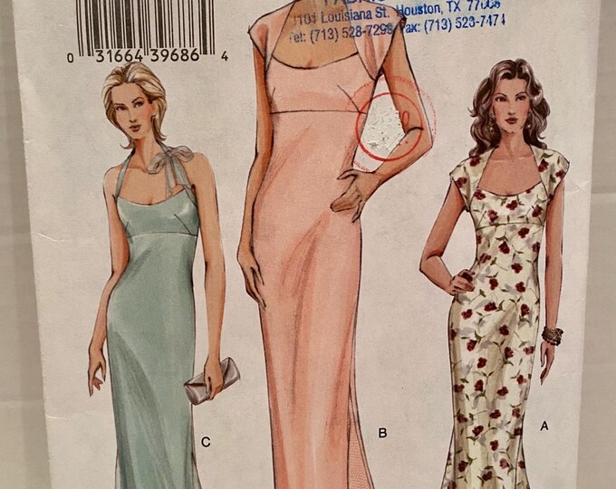 Vintage Vogue Dress, Sweetheart Neckline, Spaghetti Straps, Sleeve ...