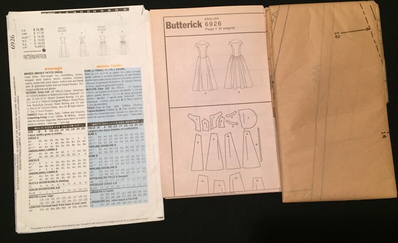 RARE Butterick Wedding Gown off Shoulder Sleeveless, Basque Waist ...