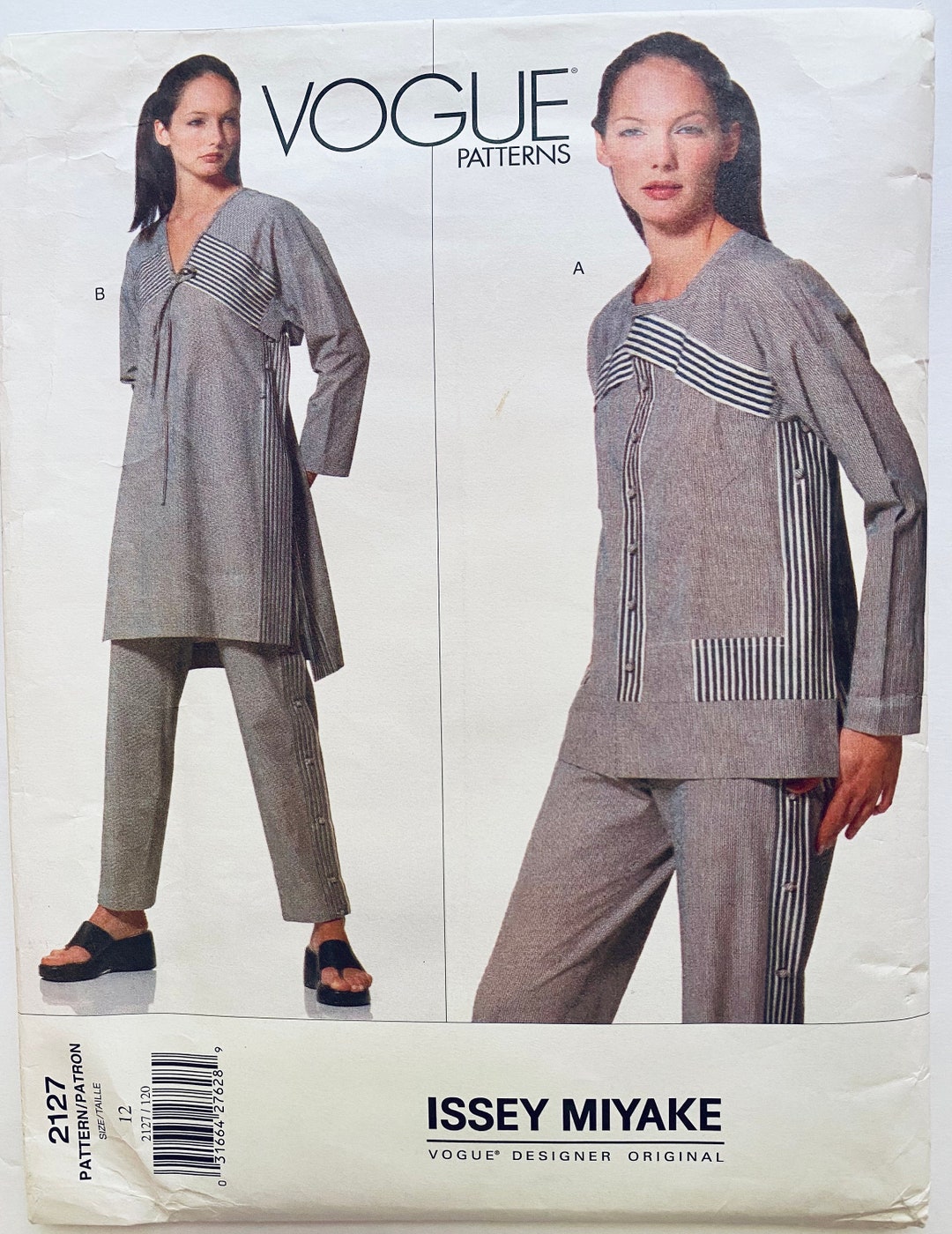 RARE Vintage Vogue Designer Original Issey Miyake Loose Fitting Top 2 ...
