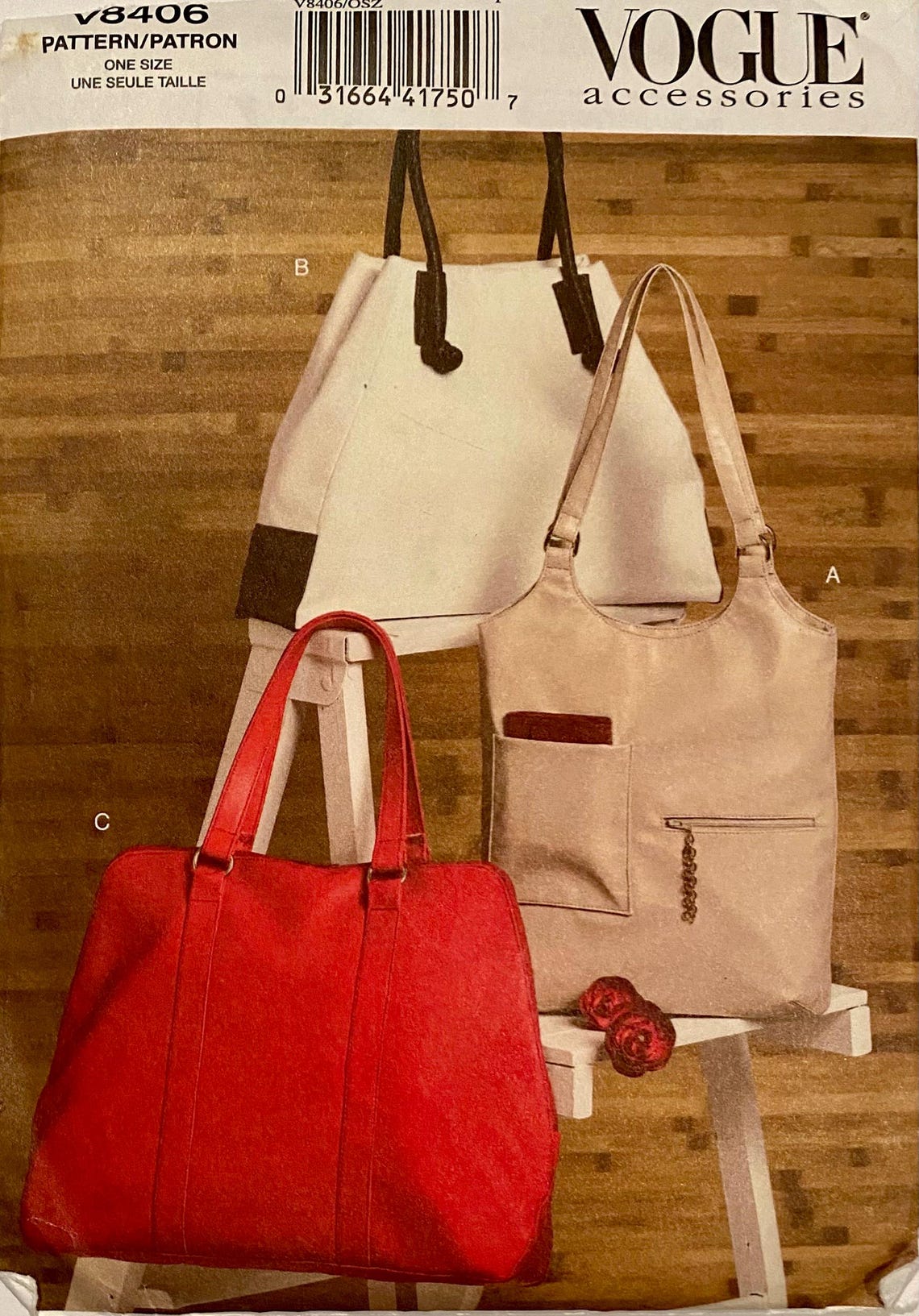 Vogue Accessories Trio of Roomie Lined Handbags, Satchel, Purses With ...