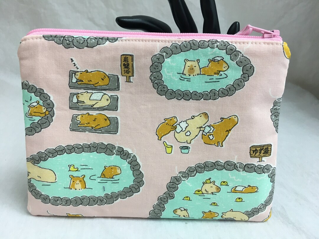 Capybara Medium Padded Zipper Pouch Cosmetic Bag Gadget Bag - Etsy
