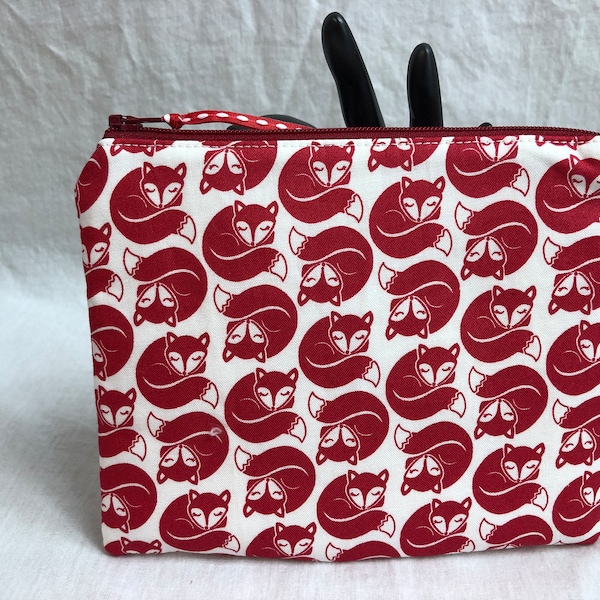 Fox Zipper Pouch - Etsy