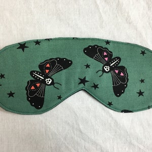 Moon Moth Sleep Mask Set Travel Mask Blindfold Eye Mask - Etsy