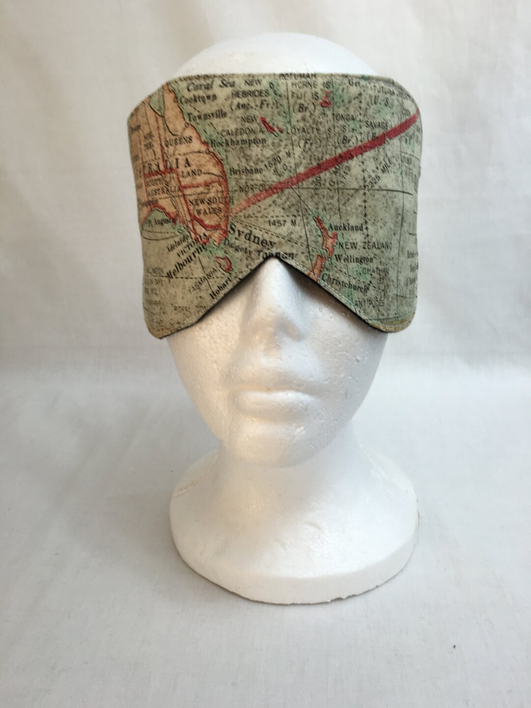 Men or Women’s Map of the World Cotton Sleep Mask and Case Set, Eye ...