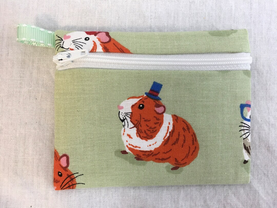 Hamster Flat Zipper Coin Purse, AirPod Case, Credit Card Wallet, Earbud ...