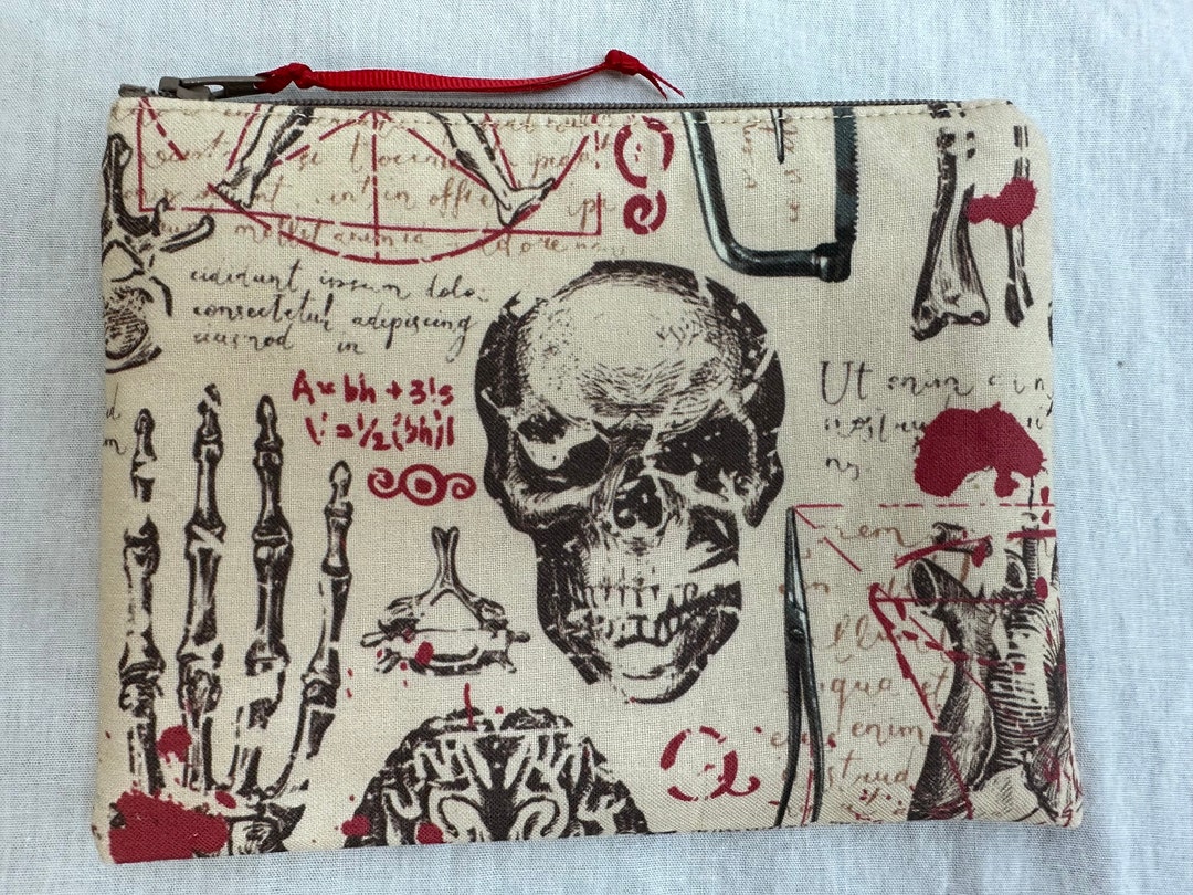 Macabre Medium Padded Zipper Bag, Cosmetic Pouch, Gadget Bag, Travel ...