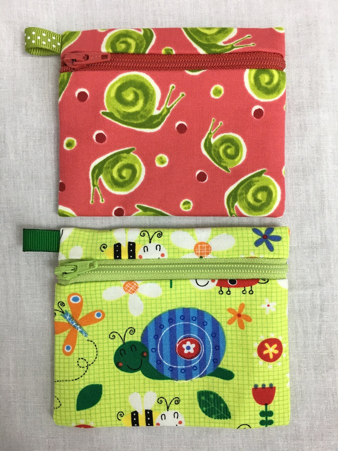 Snails Zipper Coin Purse, Credit Card Wallet, Earbud Pouch, Music ...