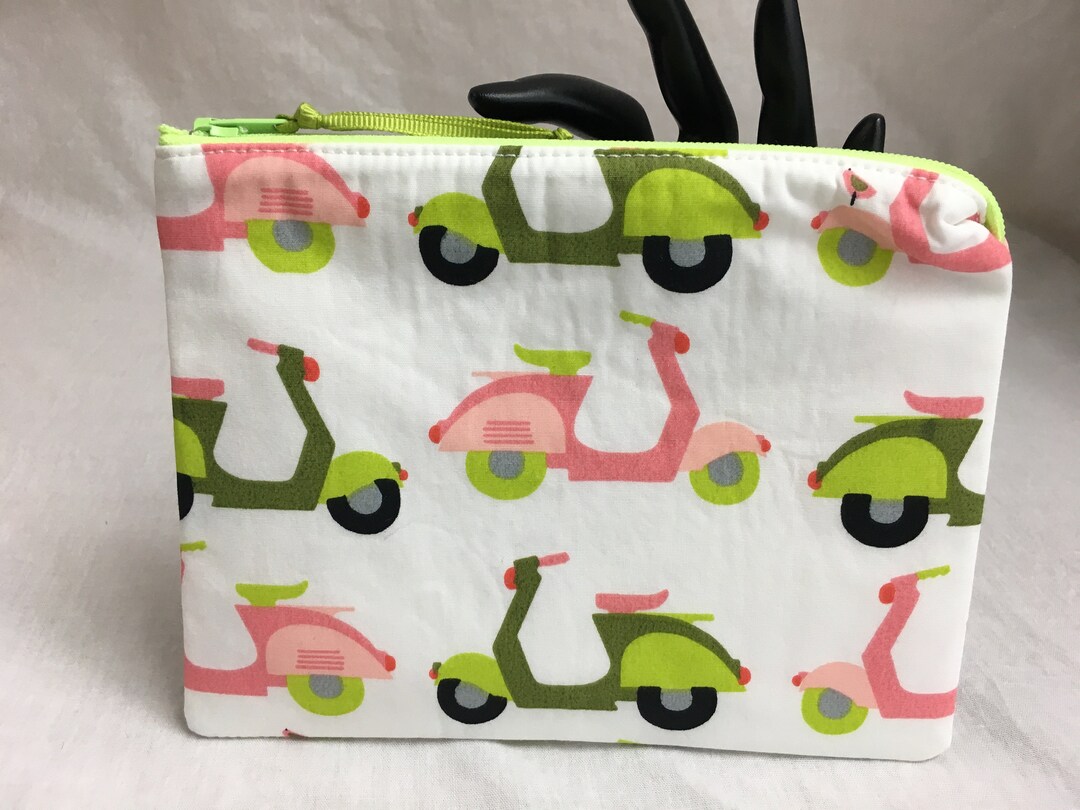 Scooters Medium Padded Zipper Pouch, Cosmetic Bag, Travel Pouch ...