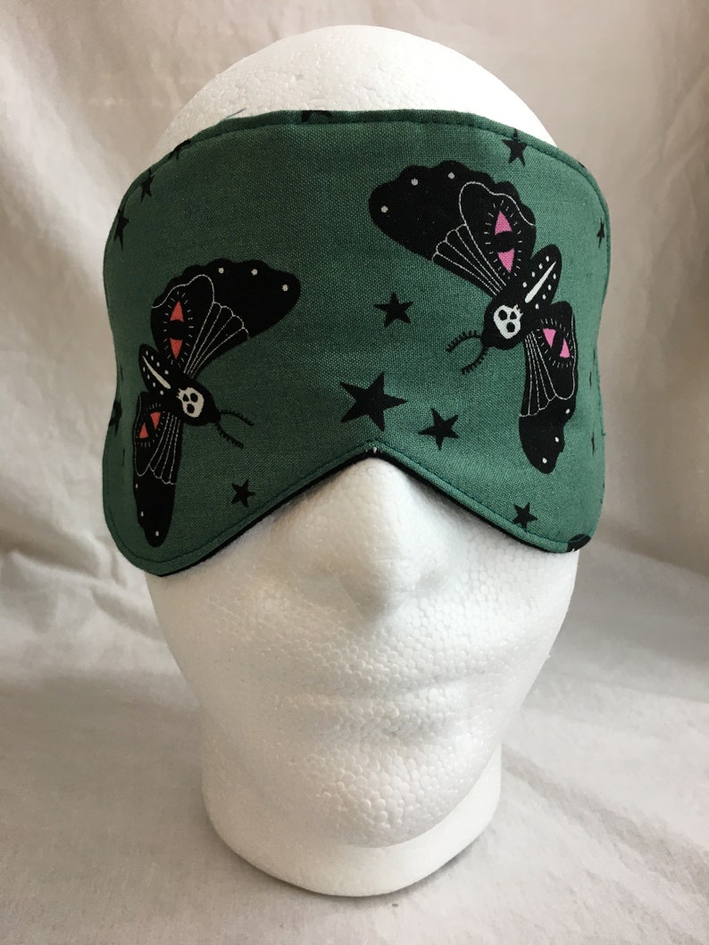 Moon Moth Sleep Mask Set Travel Mask Blindfold Eye Mask - Etsy