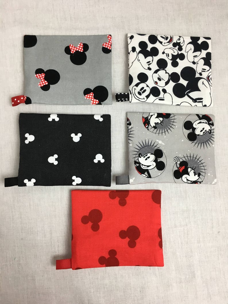 Mickey/minnie Mouse Coin Purse Earbud Credit Card Music | Etsy