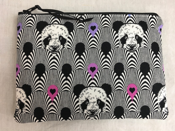 Tula Linework Panda Medium Padded Zipper Bag Organizer Pouch - Etsy France