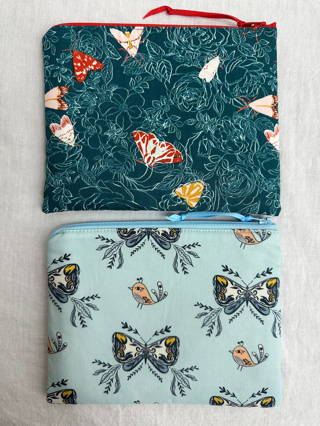 Moths Medium Padded Zipper Bag, Gadget Bag, Travel Pouch, Cosmetic ...