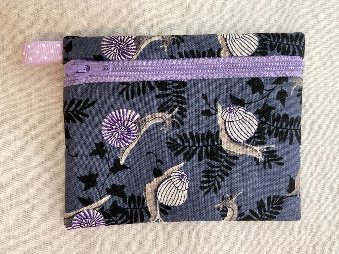 Snail Flat Zipper Coin Purse, Snail Credit Card Wallet, Snail Pocket ...