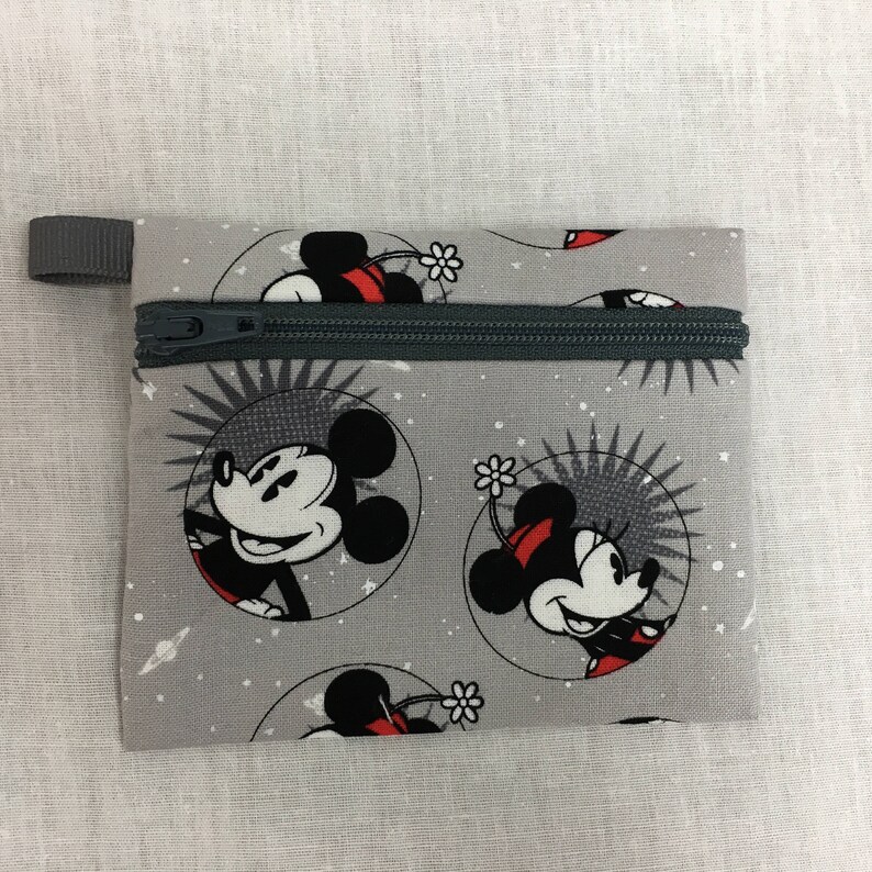 Mickey/minnie Mouse Coin Purse Earbud Credit Card Music | Etsy