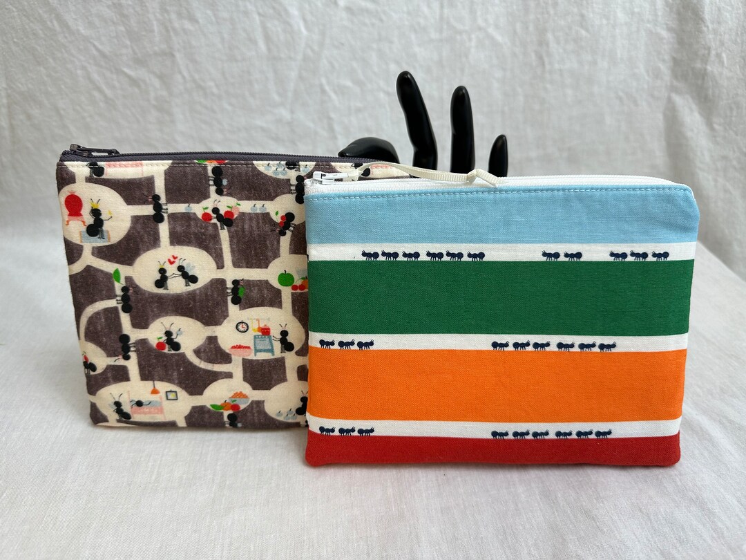 Ants Medium Padded Zipper Bag, Ant Cosmetic Pouch, Cotton Zipper Bag - Etsy