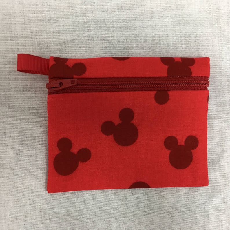 Mickey/minnie Mouse Coin Purse Earbud Credit Card Music | Etsy