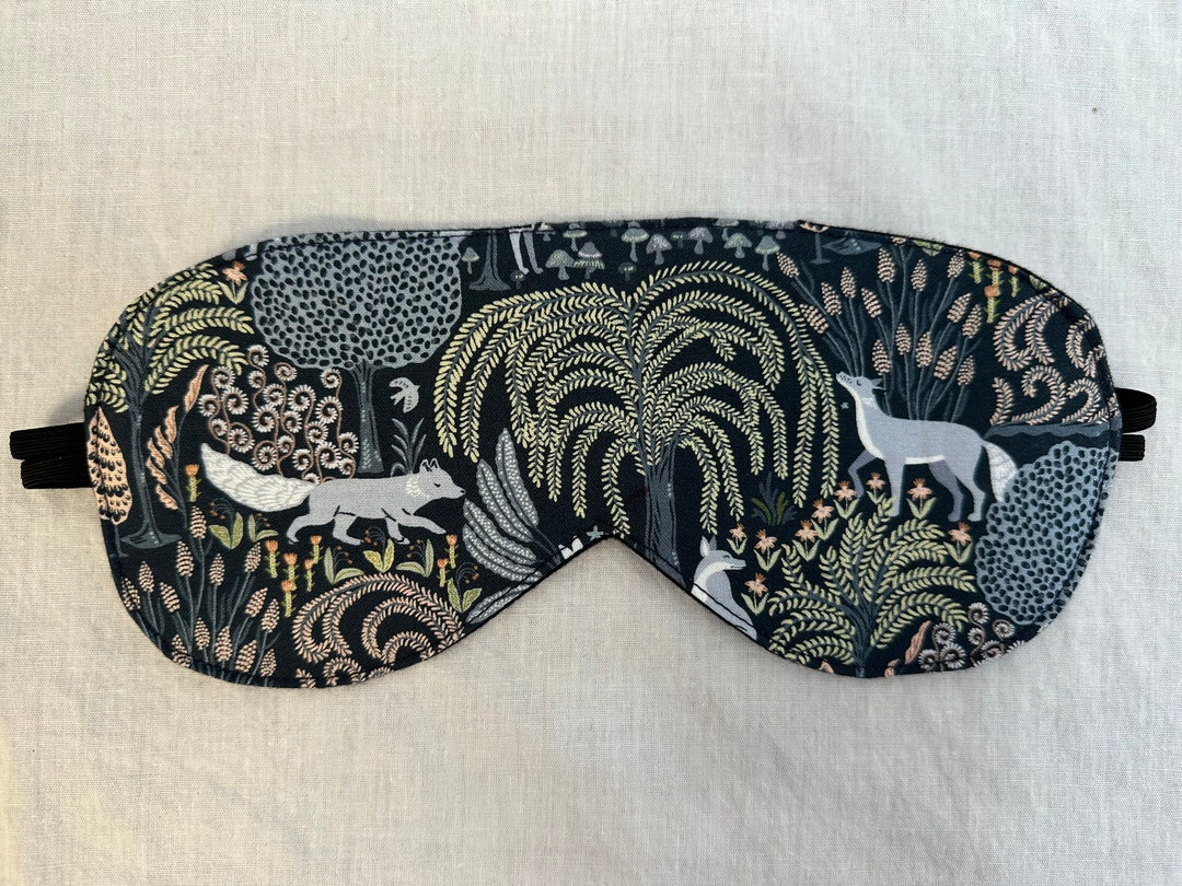 Foxes in the Jungle Sleep Mask Set, Eye Mask, Cotton Eye Mask ...