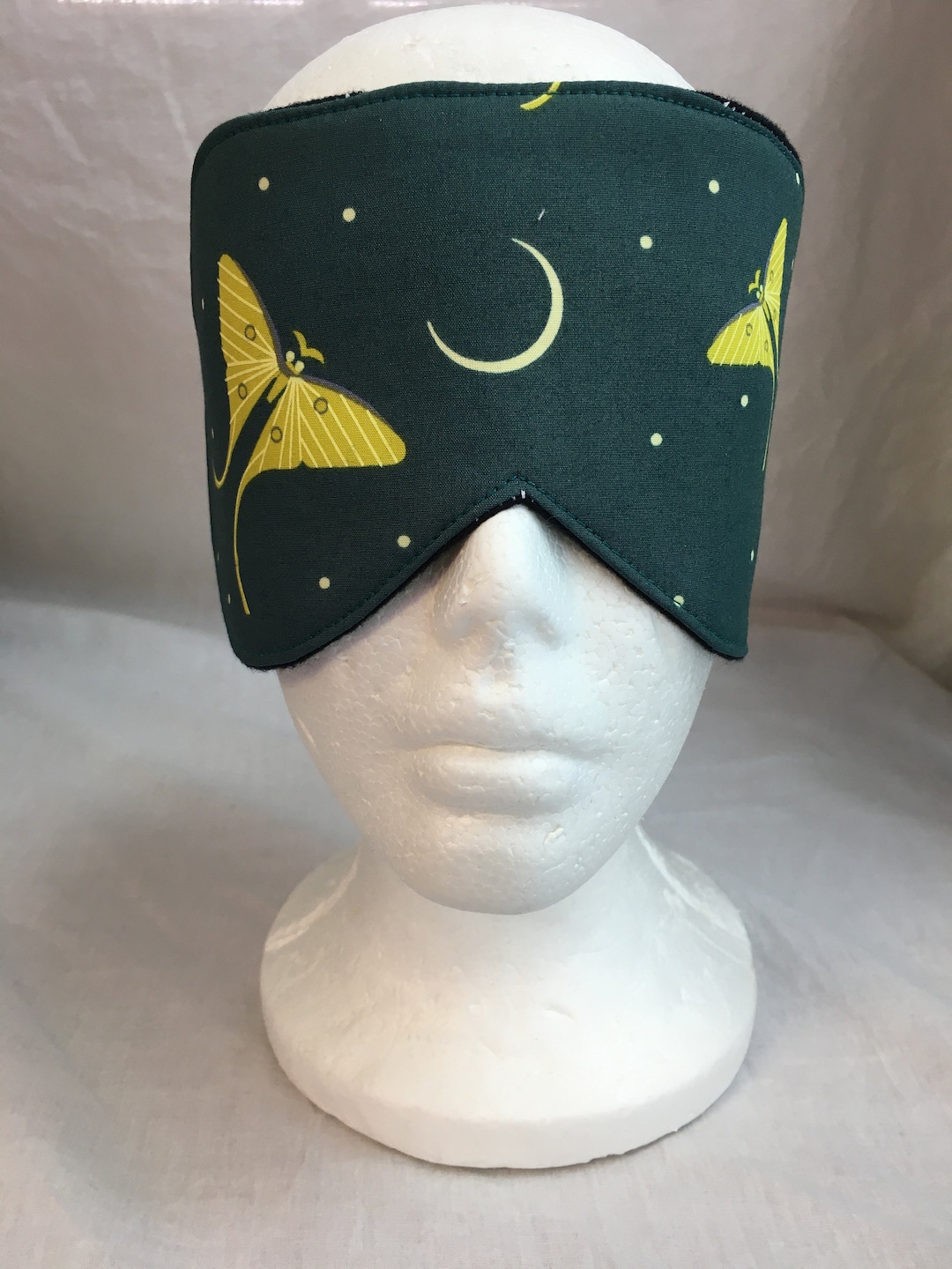 Moths & Moons Organic Cotton Sleep Mask Set, Moth Eye Mask, Moth ...