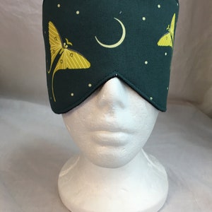 Moths & Moons Organic Cotton Sleep Mask Set, Moth Eye Mask, Moth ...