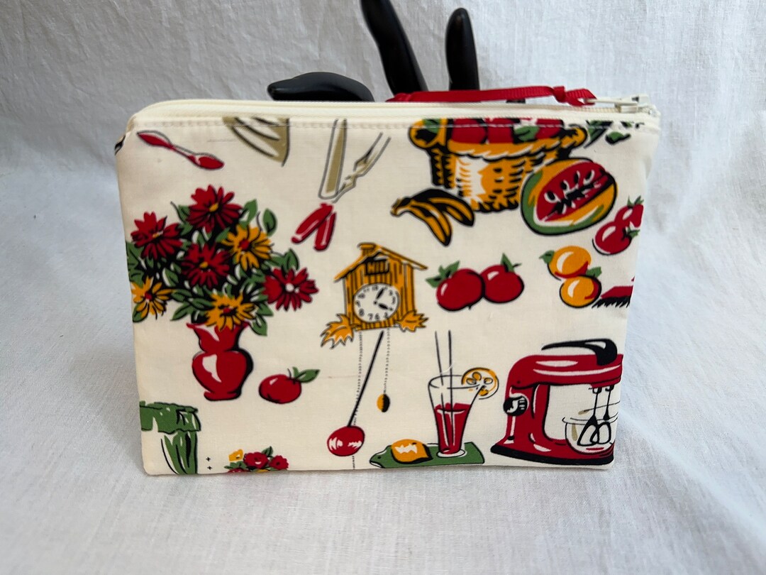 Mid Century Home Medium Padded Zipper Bag, Cosmetic Pouch, Gadget Bag ...