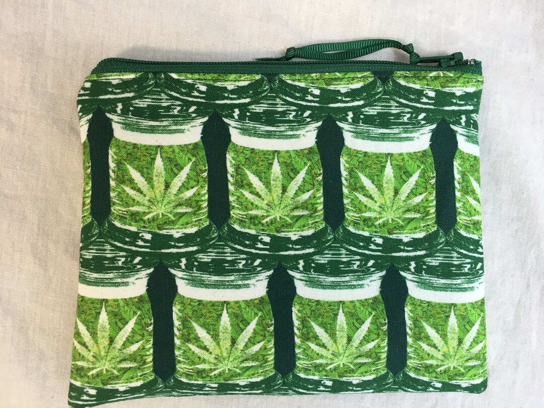 Marijuana Padded Medium Zipper Bag, Cosmetic Bag, Gadget Bag, Organizer ...
