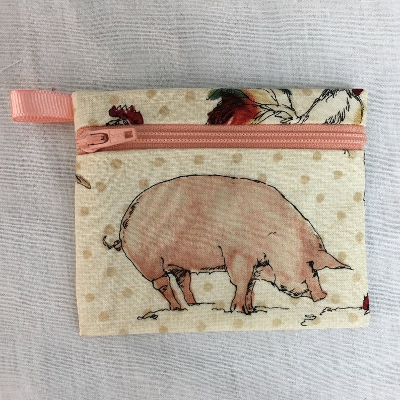 Pig Zipper Coin Purse Credit Card Case Earbud Pouch Ipod - Etsy