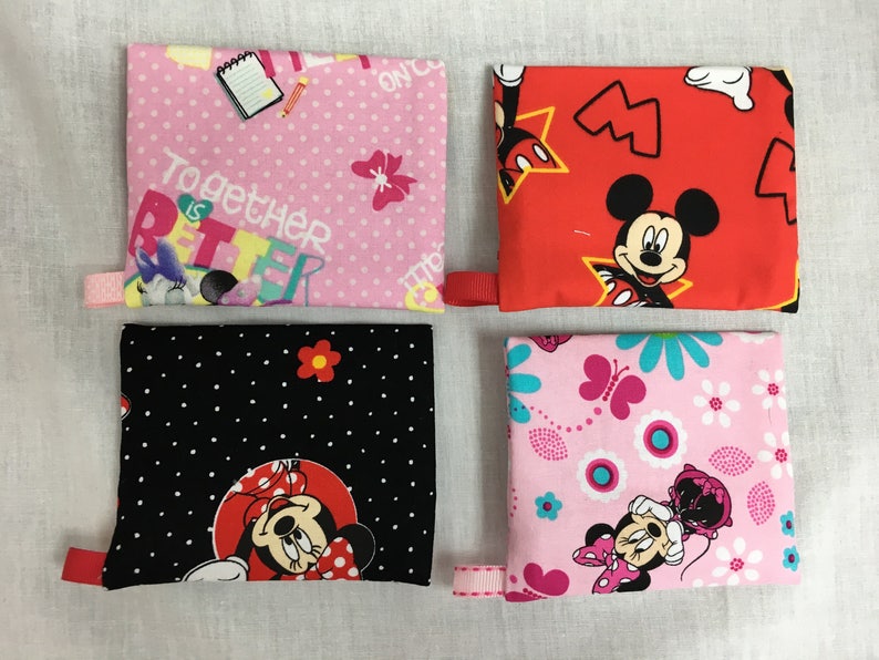 Mickey & Minnie Mouse Zipper Coin Purse Credit Card Wallet - Etsy