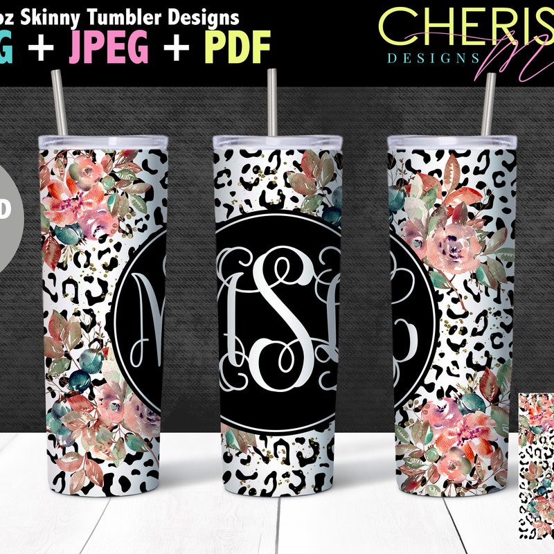 Tumbler Monogram - Etsy