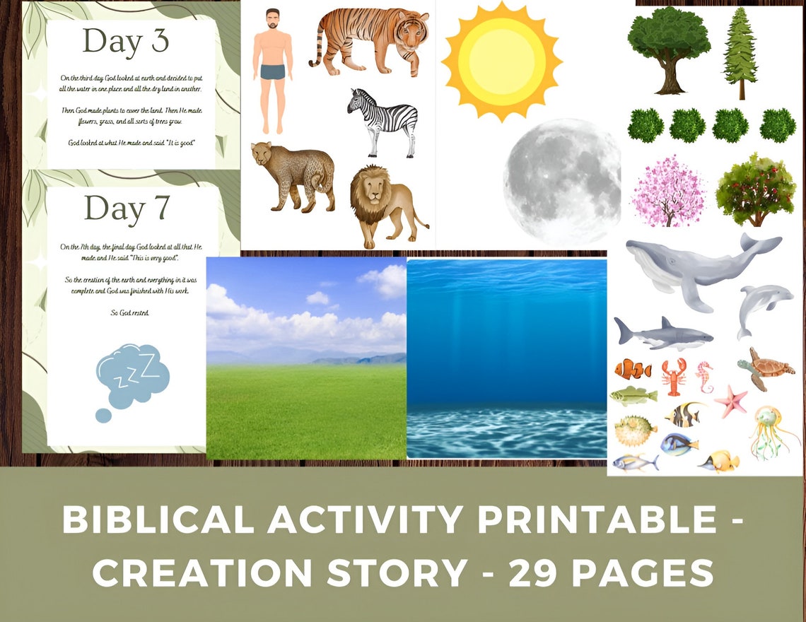 Creation Story Activity Printable - Etsy Canada