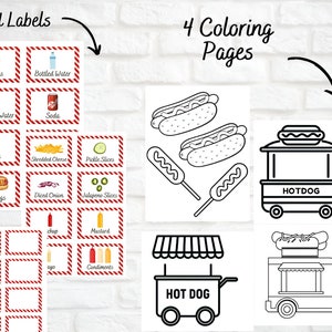 Pretend Play Hot Dog Stand Printable - Etsy